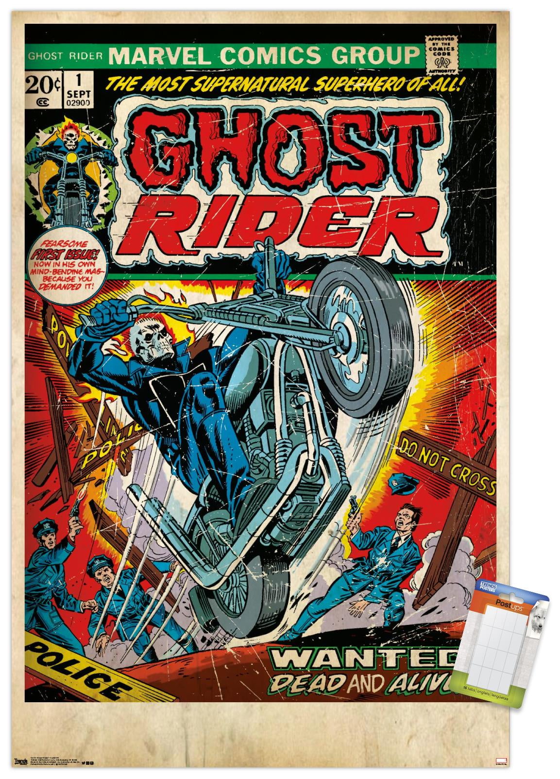 Marvel Comics - Ghost Rider - Cover #1 Wall Poster, 14.725" x 22.375 ...