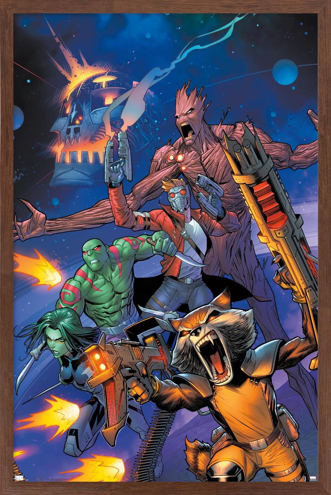 Marvel Comics Guardians of the Galaxy - Group Screaming Wall Poster, 14 ...