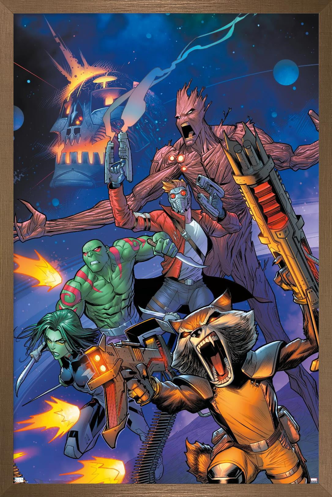 Marvel Comics Guardians of the Galaxy - Group Screaming Wall Poster, 22 ...