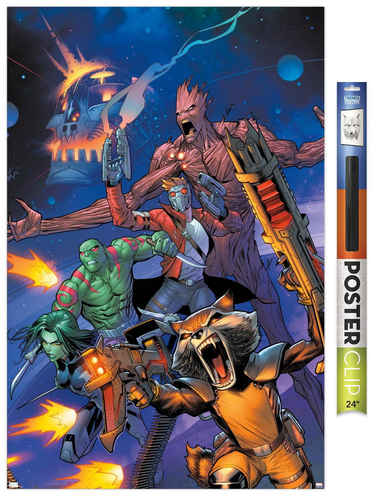 Marvel Comics Guardians of the Galaxy - Group Screaming Wall Poster, 22 ...