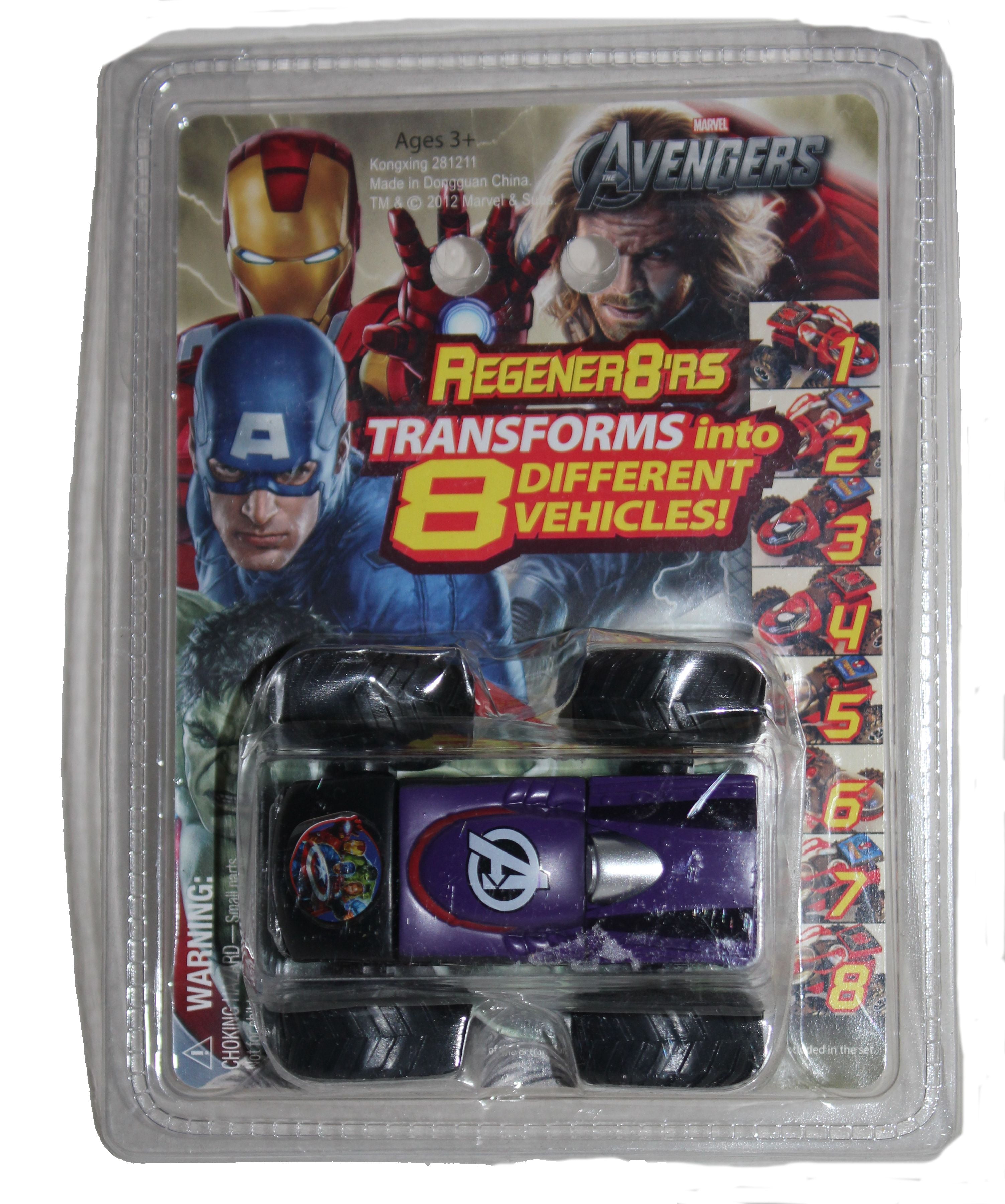Marvel Comics Hawkeye Avengers Transformer 8 Different Trucks Regener8 ...