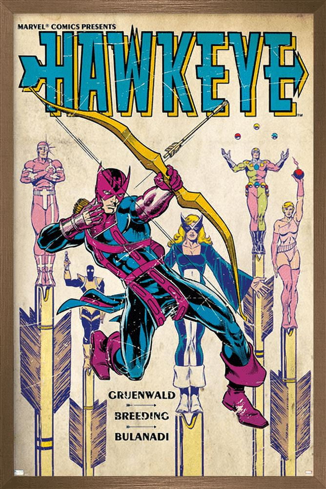 Marvel Comics - Hawkeye - Hawkeye #3 Wall Poster, 22.375" x 34", Framed ...