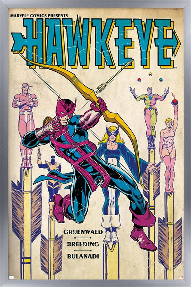 Marvel Comics - Hawkeye - Hawkeye #3 Wall Poster, 22.375" x 34", Framed ...