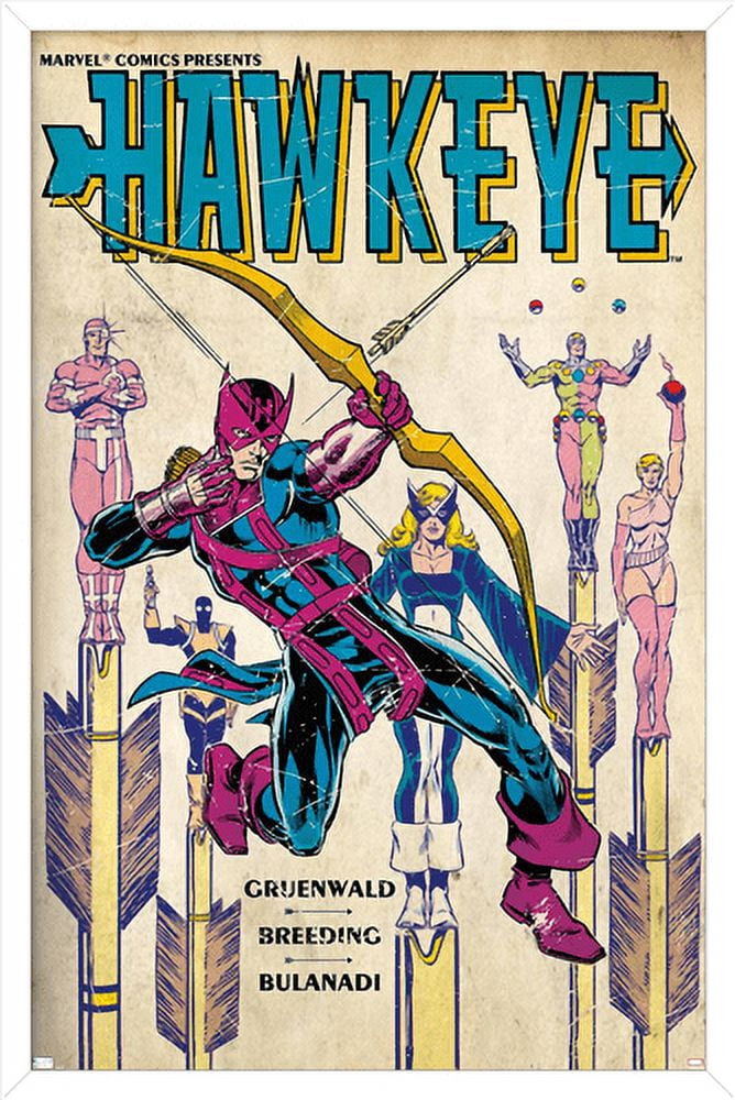 Marvel Comics - Hawkeye - Hawkeye #3 Wall Poster, 22.375" x 34", Framed ...