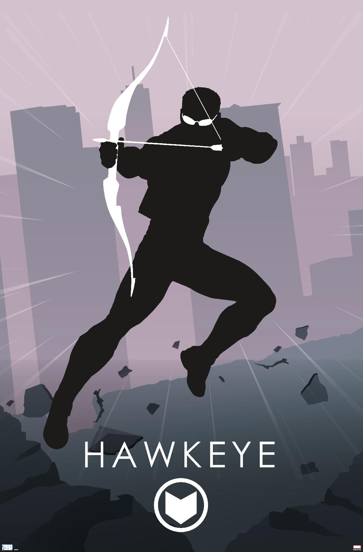 Marvel Comics - Hawkeye - Minimalist Wall Poster, 22.375" x 34 ...