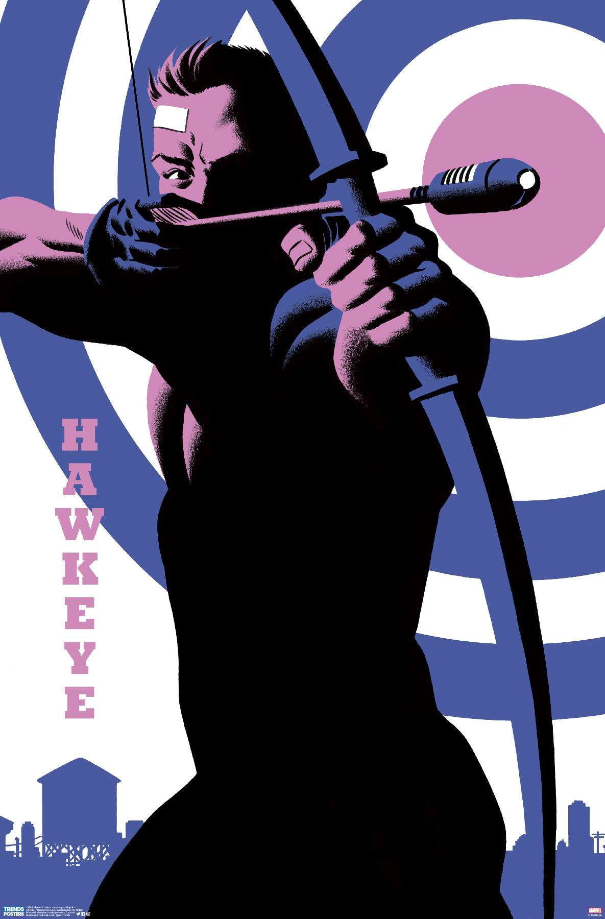 Marvel Comics - Hawkeye - Pop Art Wall Poster, 22.375" x 34" - Walmart.com