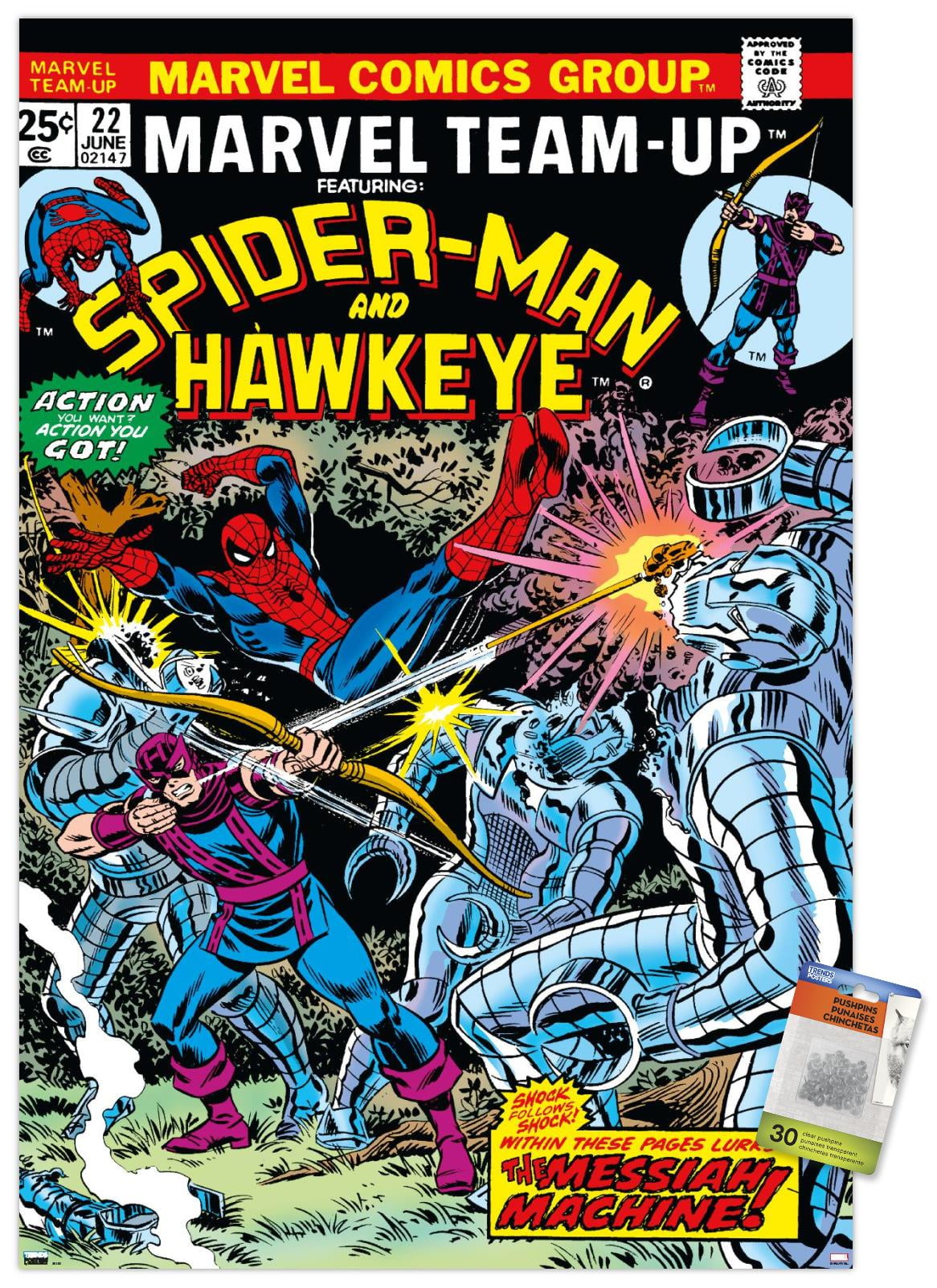Marvel Comics - Hawkeye and Spider-Man Wall Poster with Pushpins, 22. ...