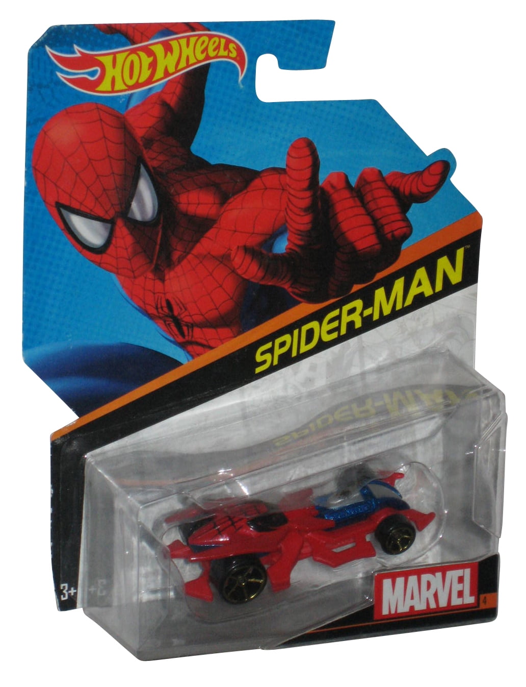 Marvel Comics Hot Wheels Spider-Man (2014) Mattel Character Cars Toy #4 ...