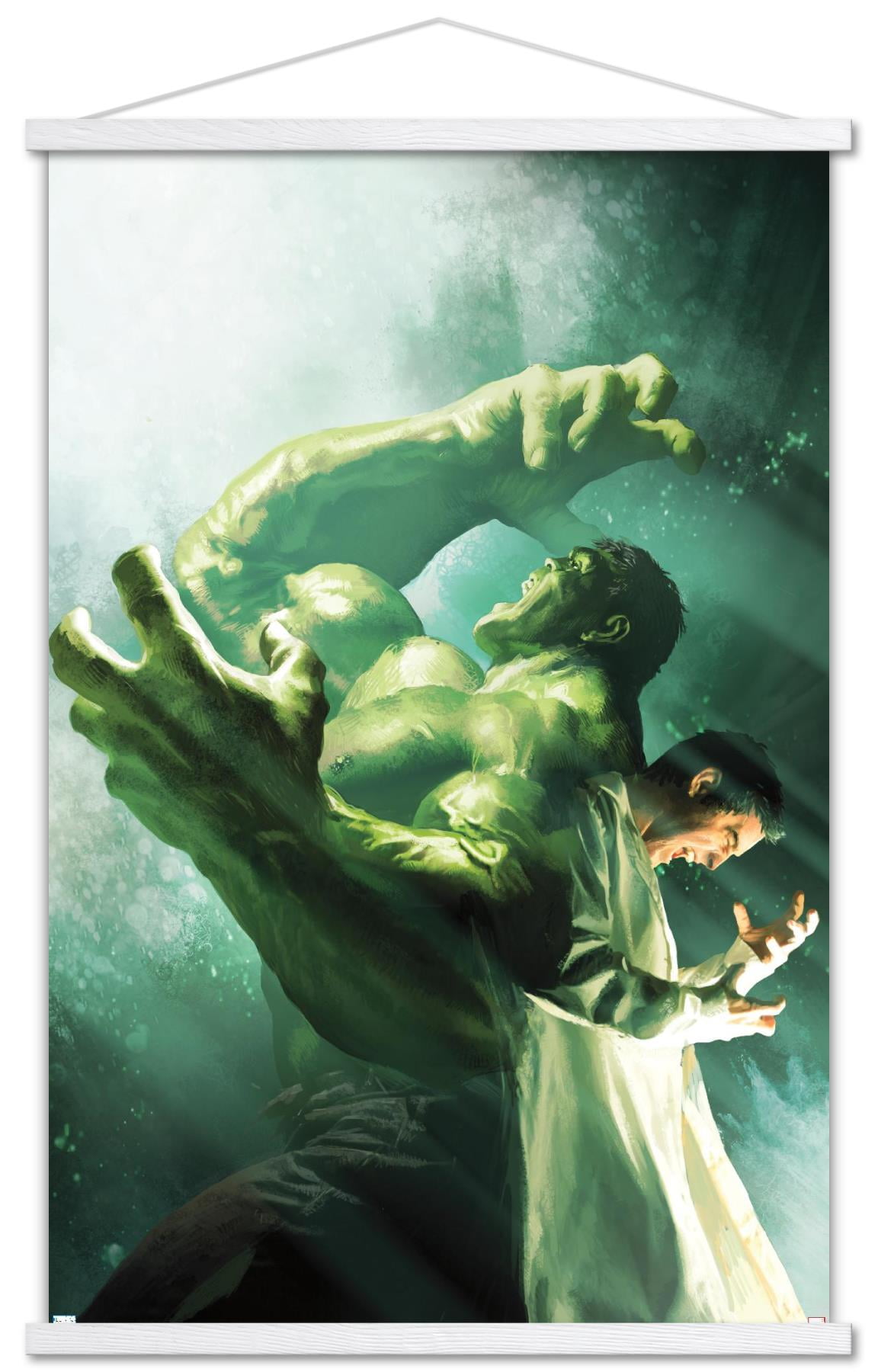 Marvel Comics - Hulk - Incredible Hulk #7.1 Wall Poster with Wooden ...