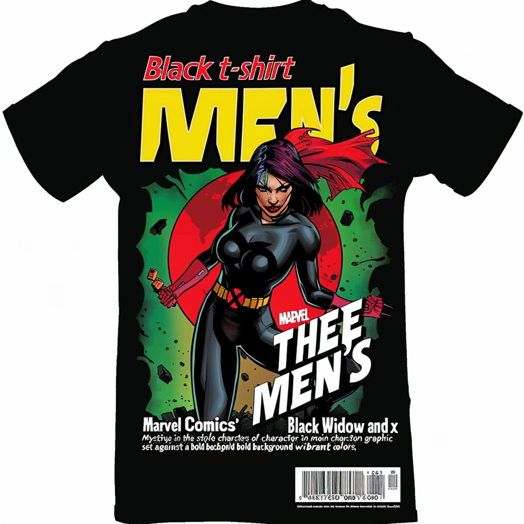 Marvel Comics Inspired 'MIE THE MIME' Black TShirt Featuring Black ...