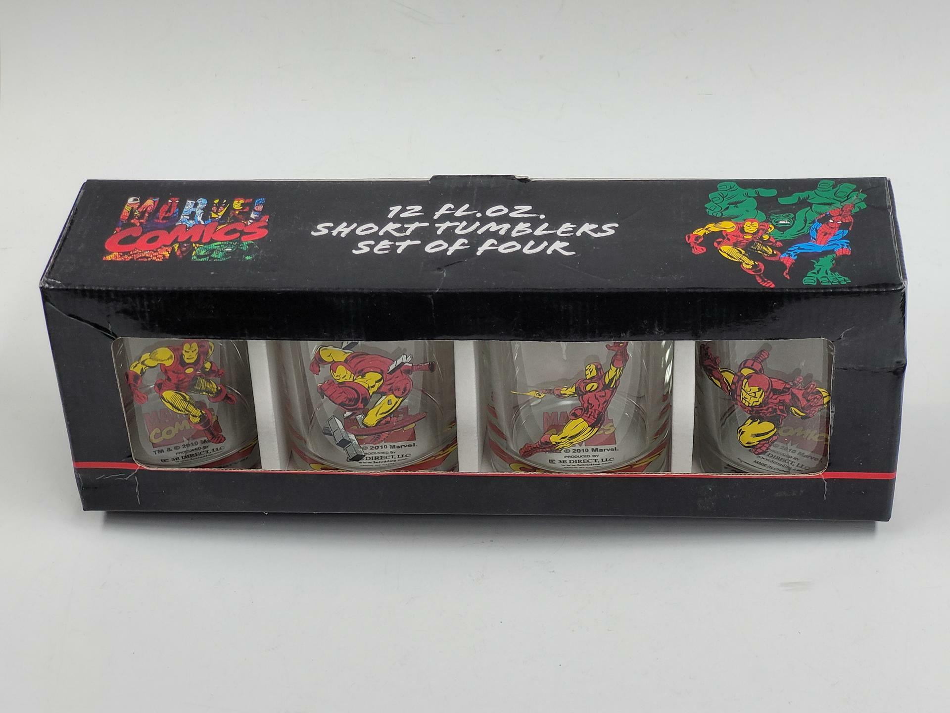 Marvel Comics Iron Man 12oz Short Tumbler Glass Set - Walmart.com