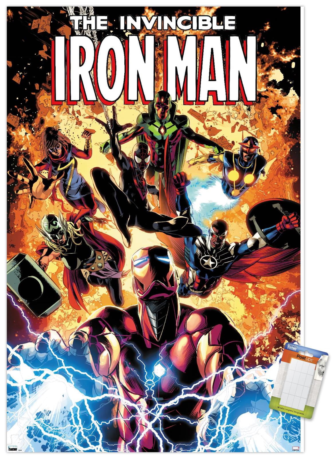 Marvel Comics - Iron Man - InVincible Iron Man #11 Wall Poster, 22.375 ...