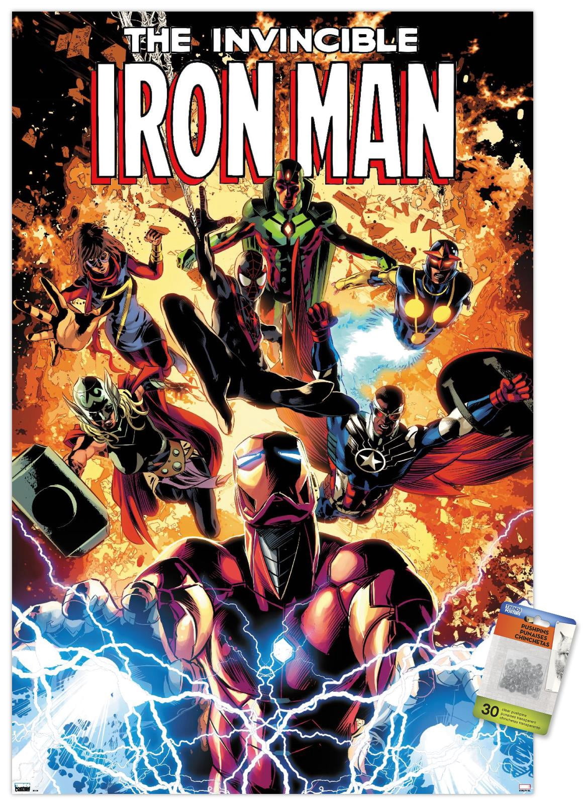 Marvel Comics - Iron Man - InVincible Iron Man #11 Wall Poster with ...