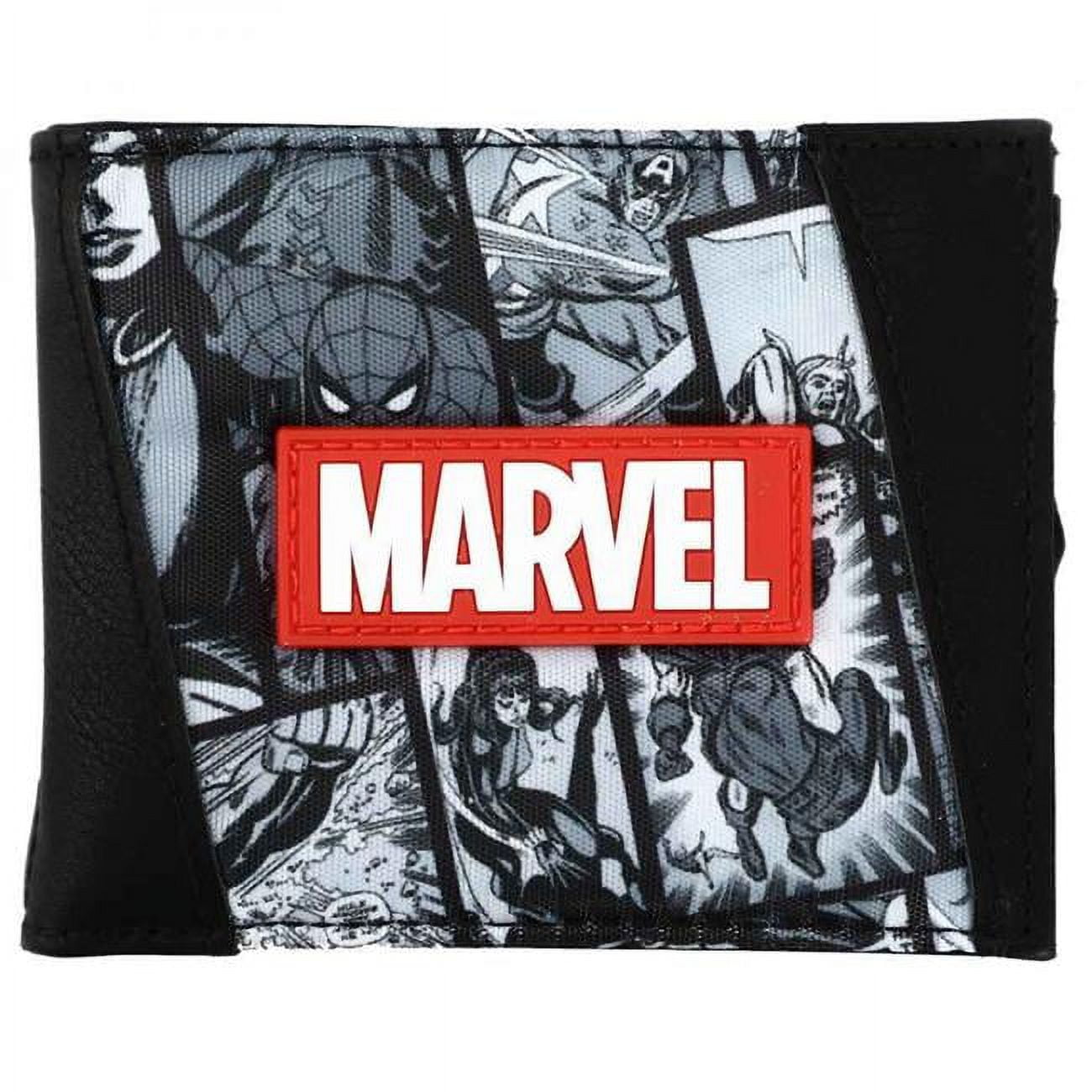Marvel Comics Logo Digital Print & Patch Bi-Fold Wallet - Walmart.com