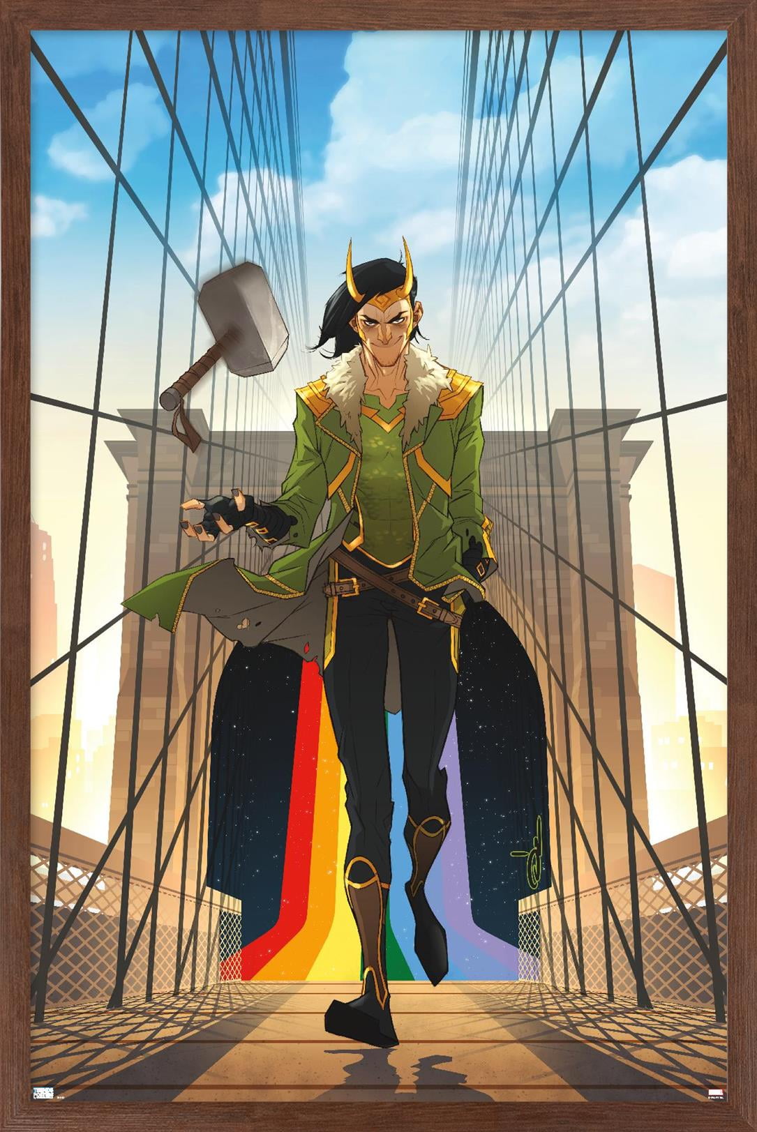 Marvel Comics - Loki - Loki #1 Wall Poster, 14.725" x 22.375", Framed ...