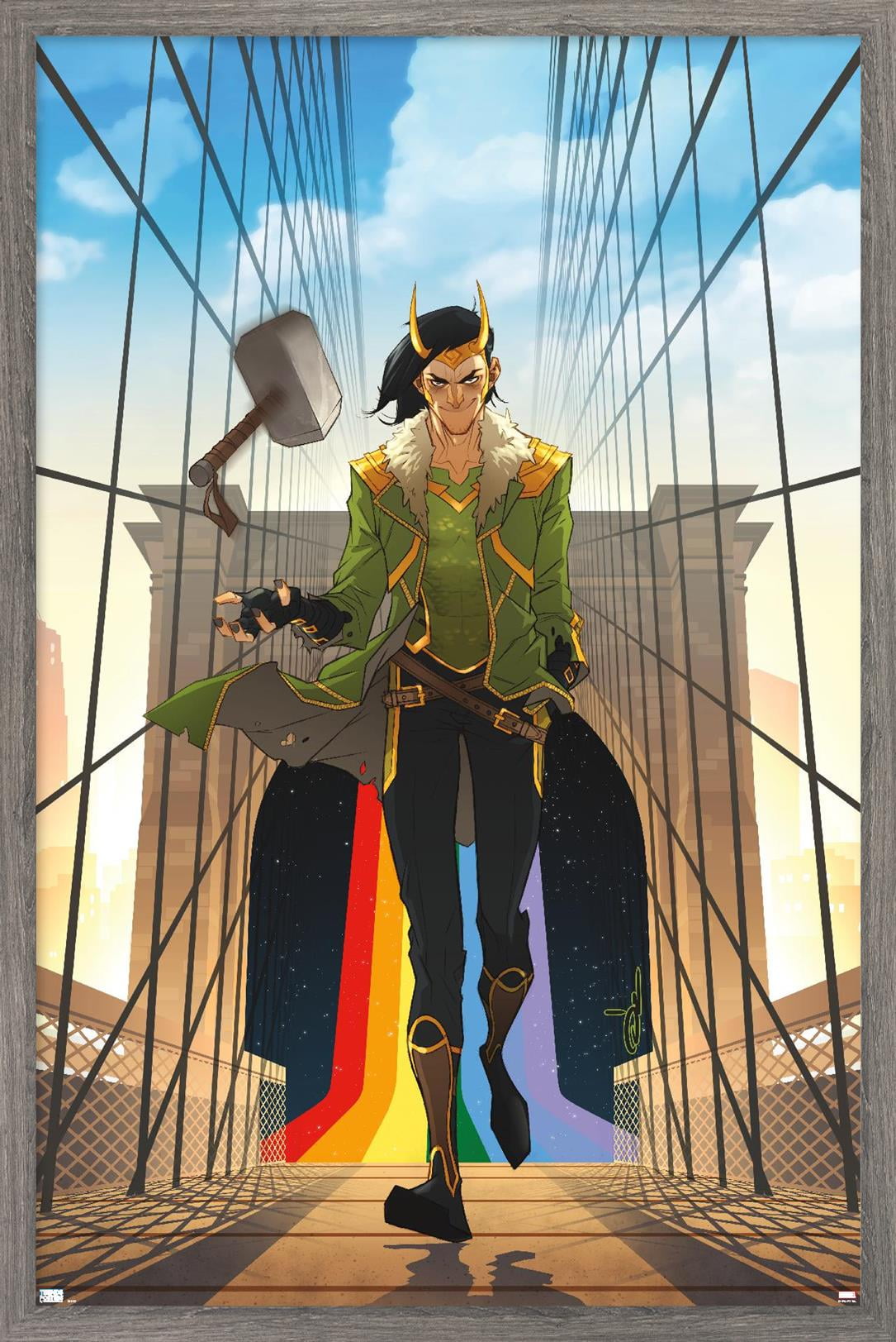 Marvel Comics - Loki - Loki #1 Wall Poster, 22.375" x 34", Framed ...