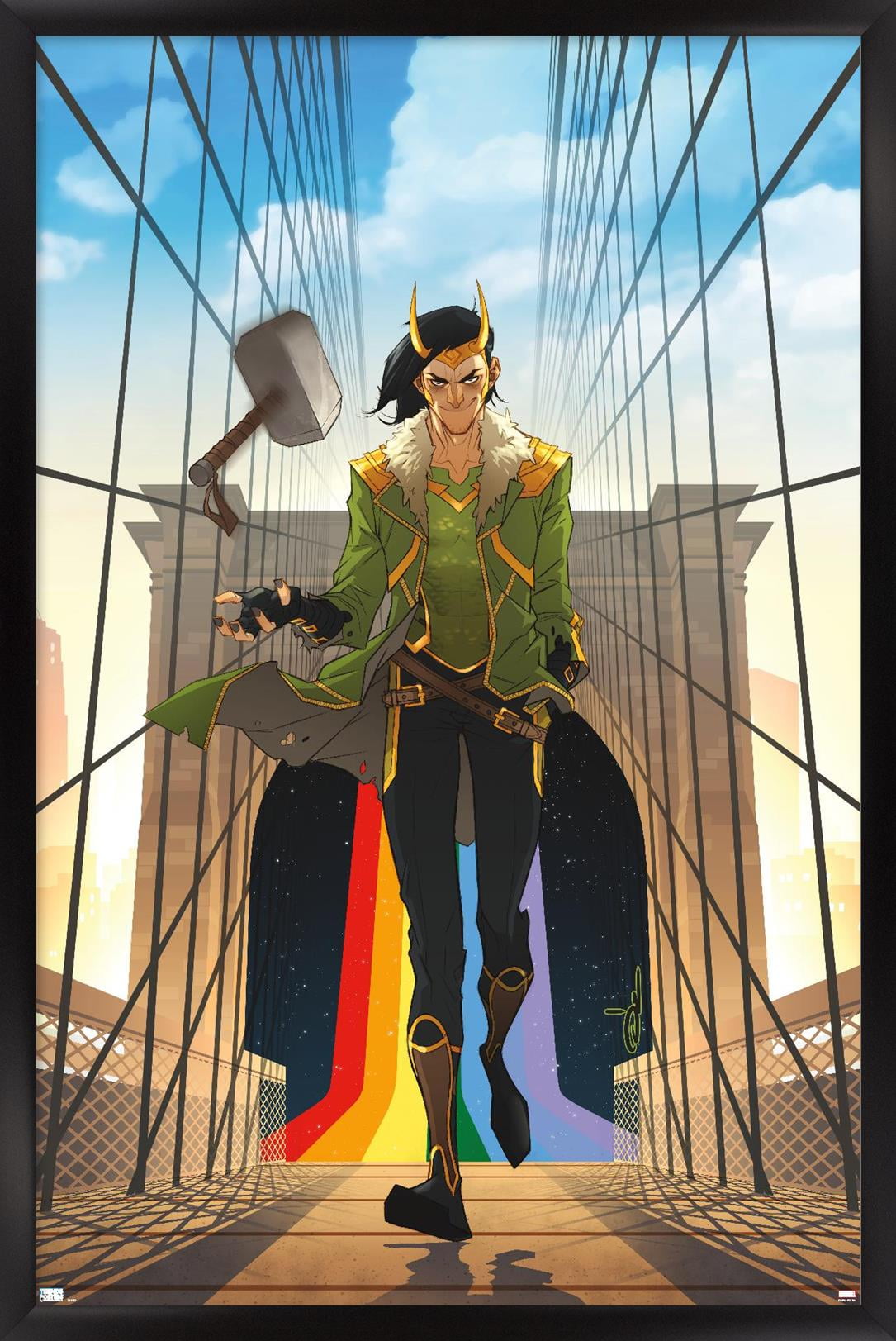 Marvel Comics - Loki - Loki #1 Wall Poster, 22.375" x 34", Framed ...