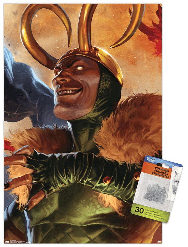 Marvel Comics - Loki - Siege Cover #1 Wall Poster with Push Pins, 14. ...