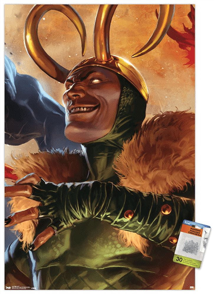 Marvel Comics - Loki - Siege Cover #1 Wall Poster with Push Pins, 22. ...