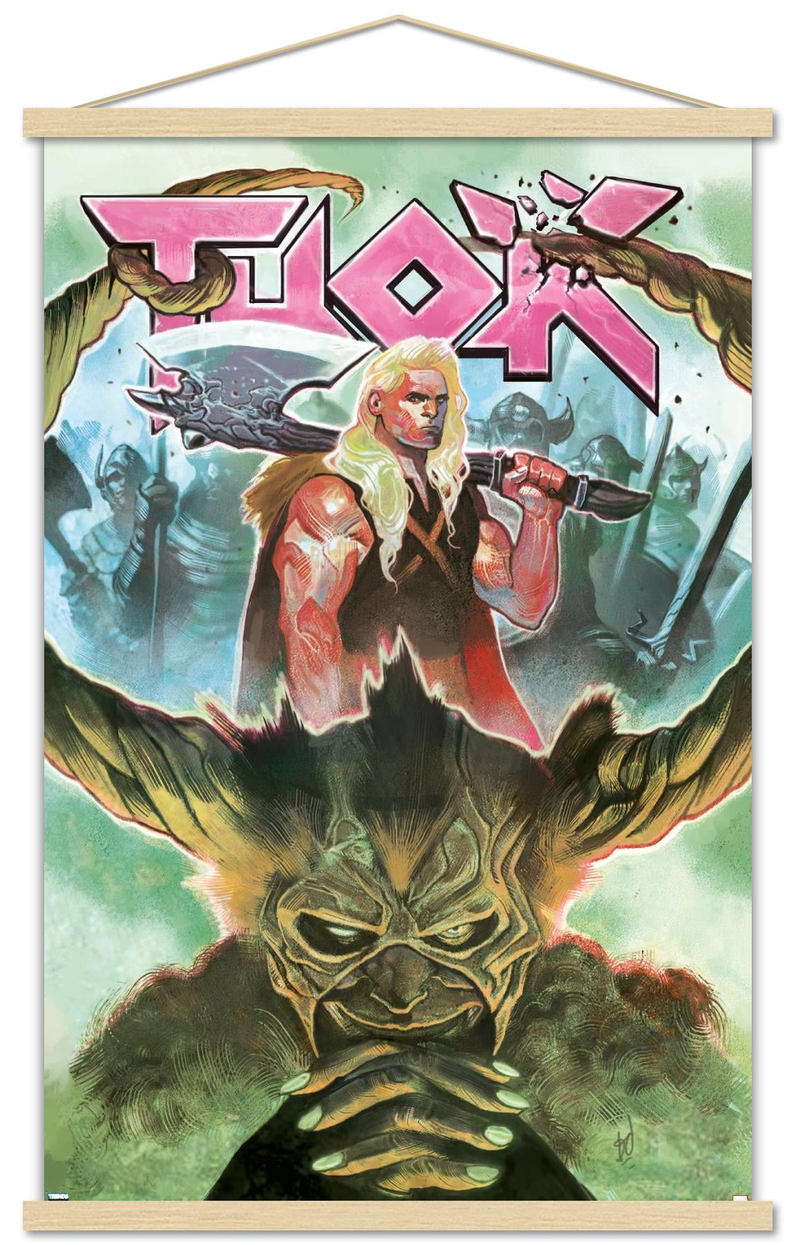 Marvel Comics - Loki - Thor #7 Wall Poster with Wooden Magnetic Frame ...