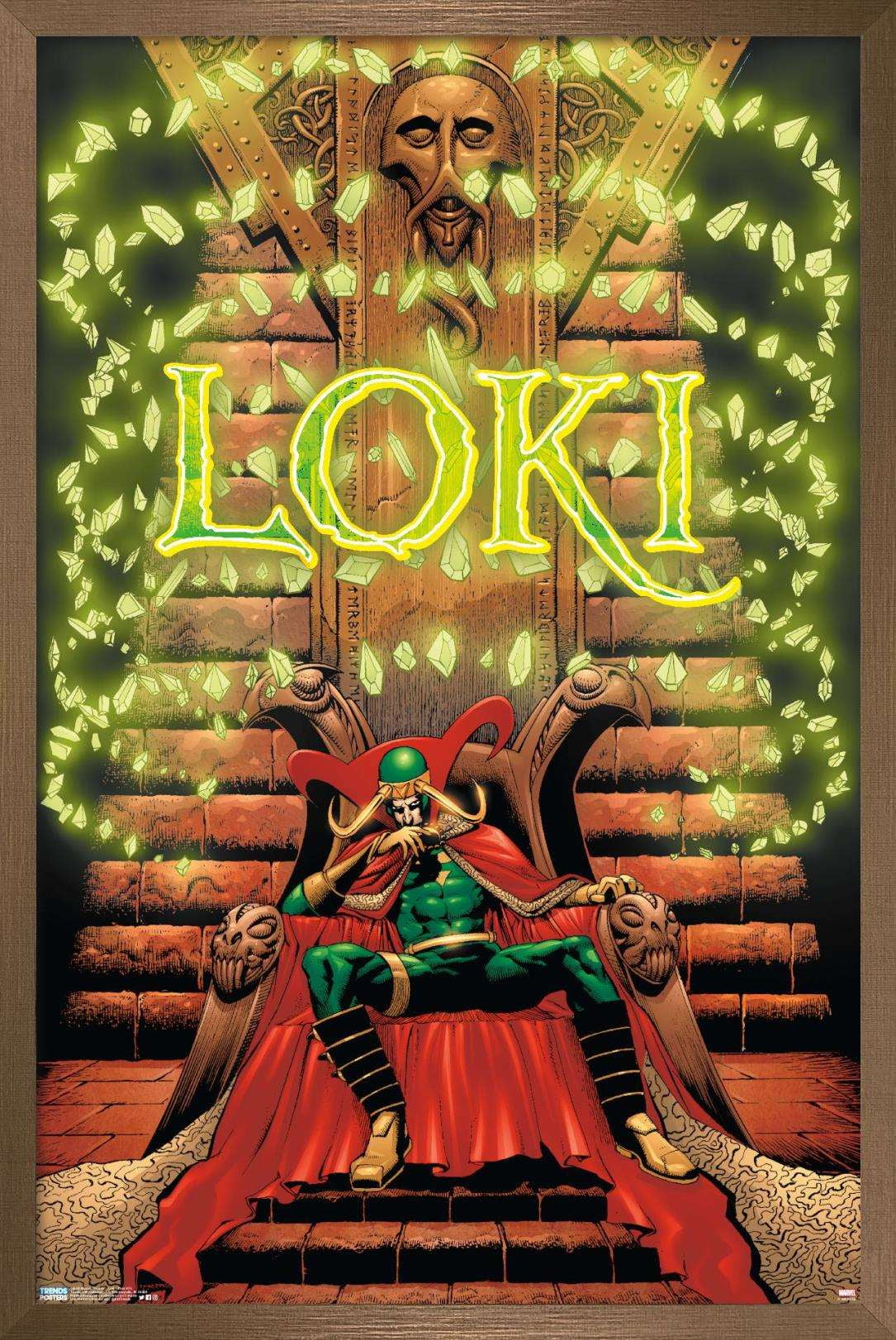 Marvel Comics - Loki - Thor #74 Wall Poster, 22.375" x 34", Framed ...
