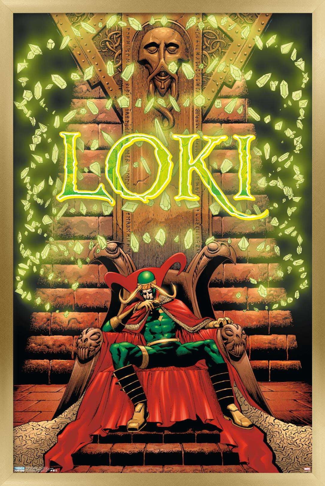 Marvel Comics - Loki - Thor #74 Wall Poster, 22.375" x 34", Framed ...