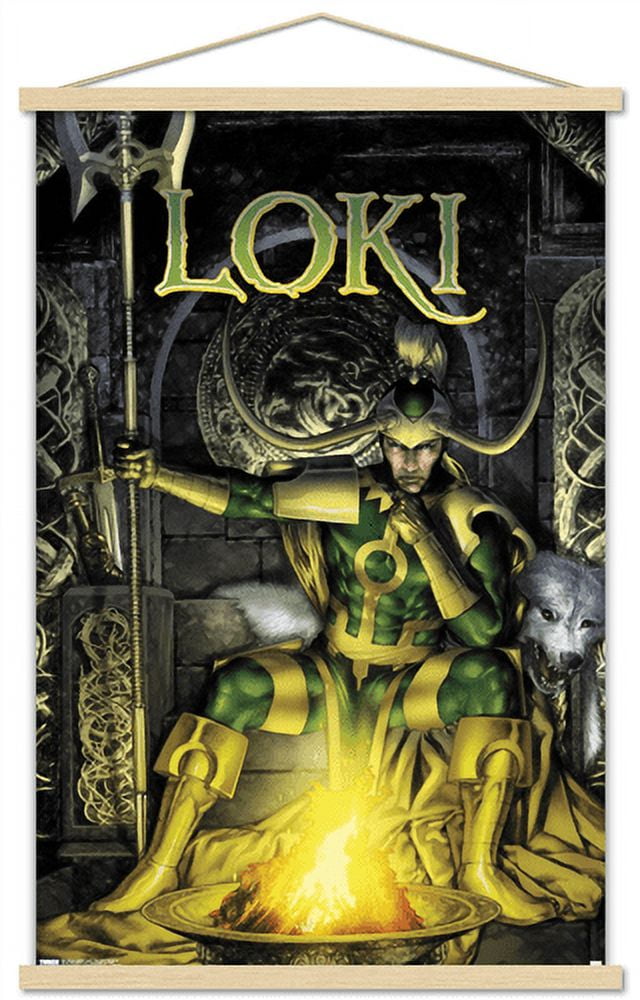 Marvel Comics - Loki - Thor: First Thunder #2 Wall Poster with Wooden ...