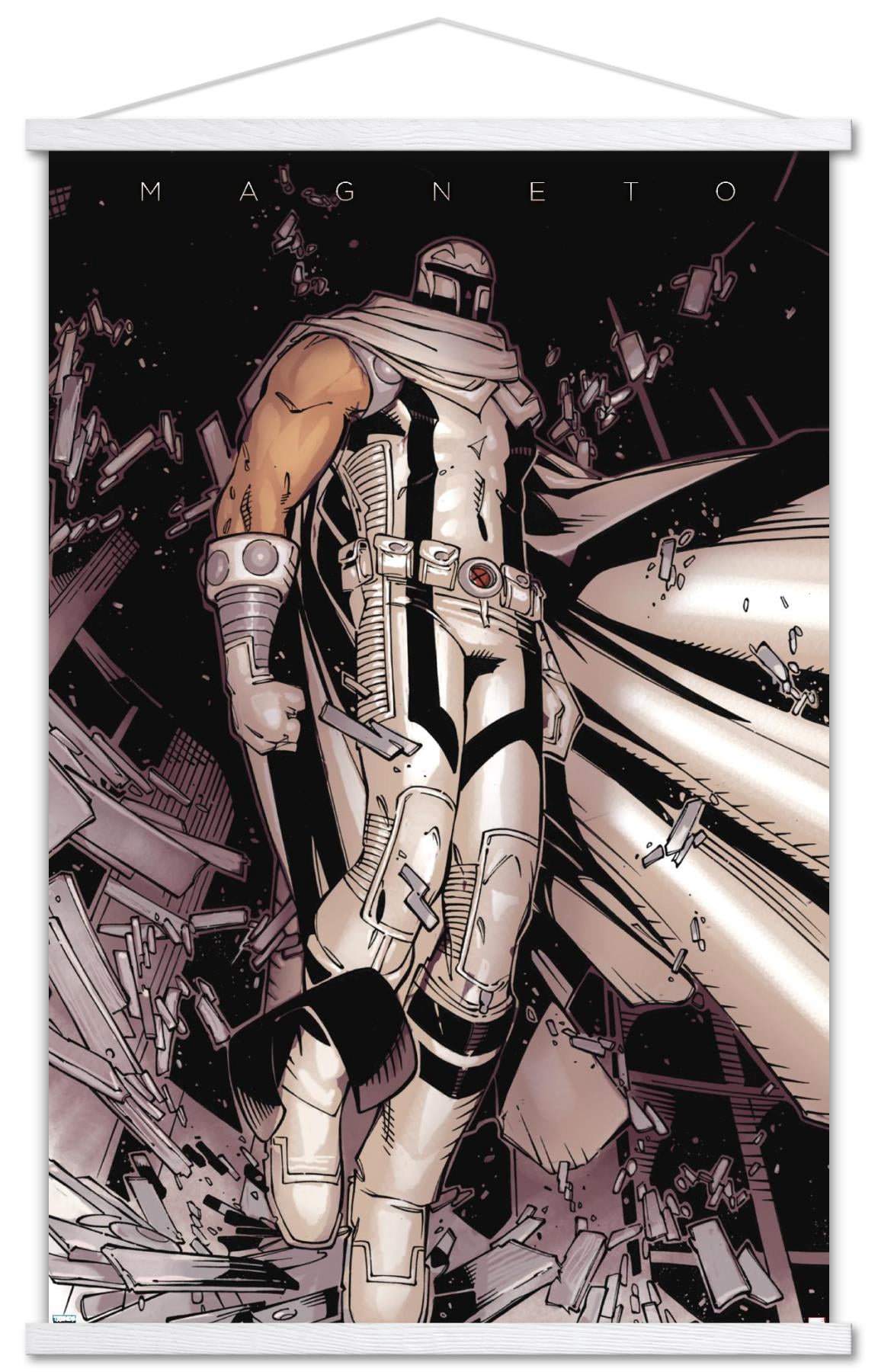 Marvel Comics - Magneto - Floating Wall Poster with Wooden Magnetic ...
