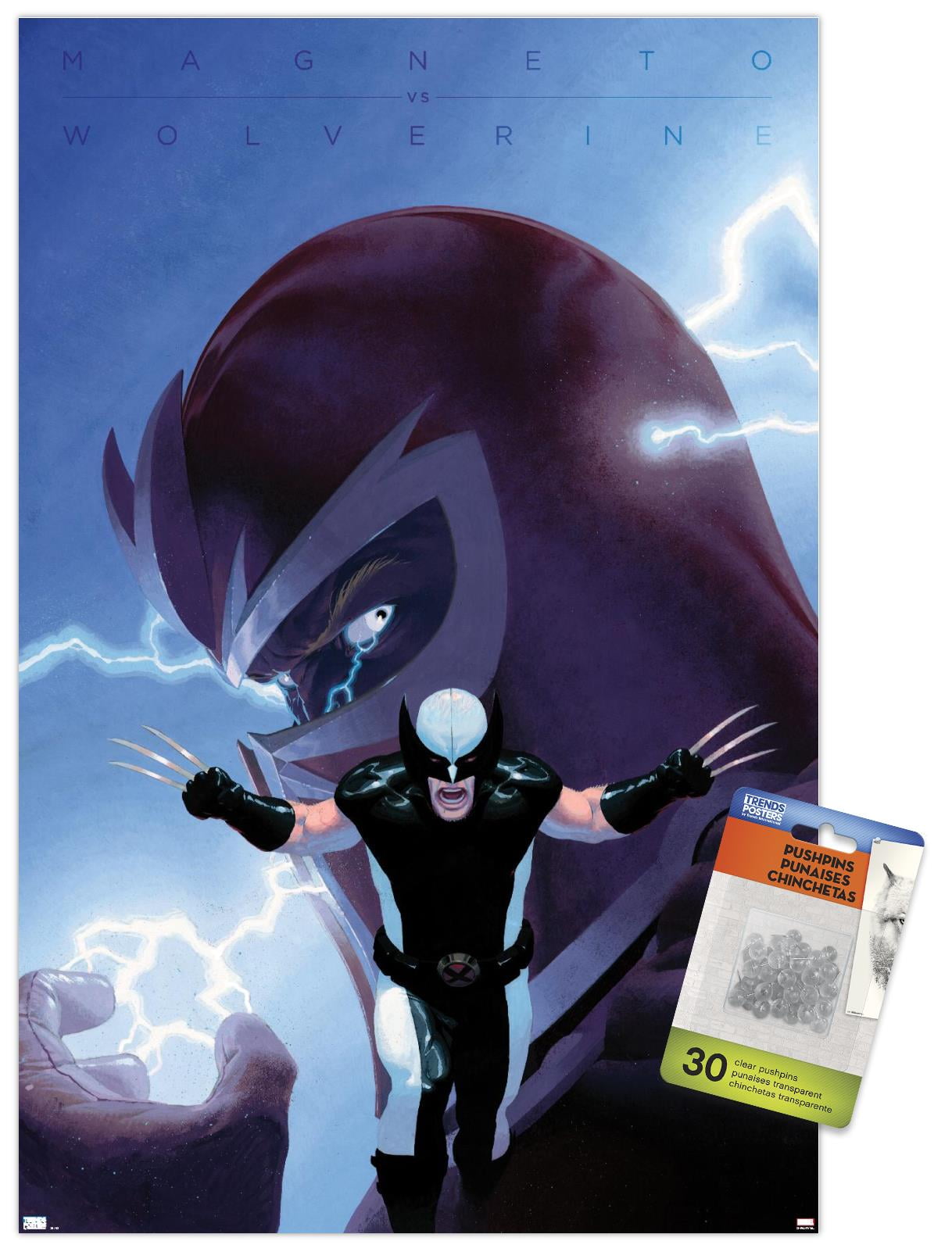 Marvel Comics - Magneto Wolverine - Close-Up Wall Poster with Pushpins ...