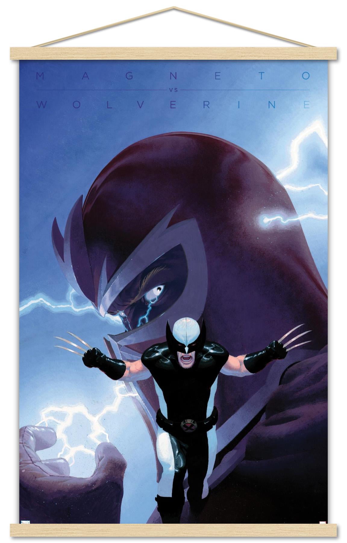 Marvel Comics - Magneto Wolverine - Close-Up Wall Poster with Wooden ...