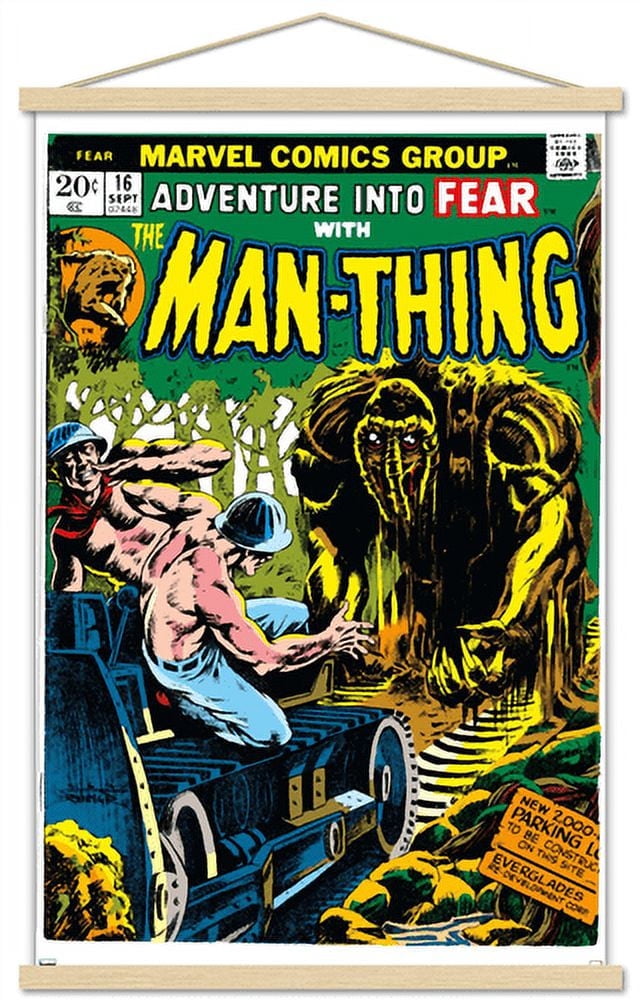 Marvel Comics: Man-Thing #16 Wall Poster with Magnetic Frame, 22.375" x ...