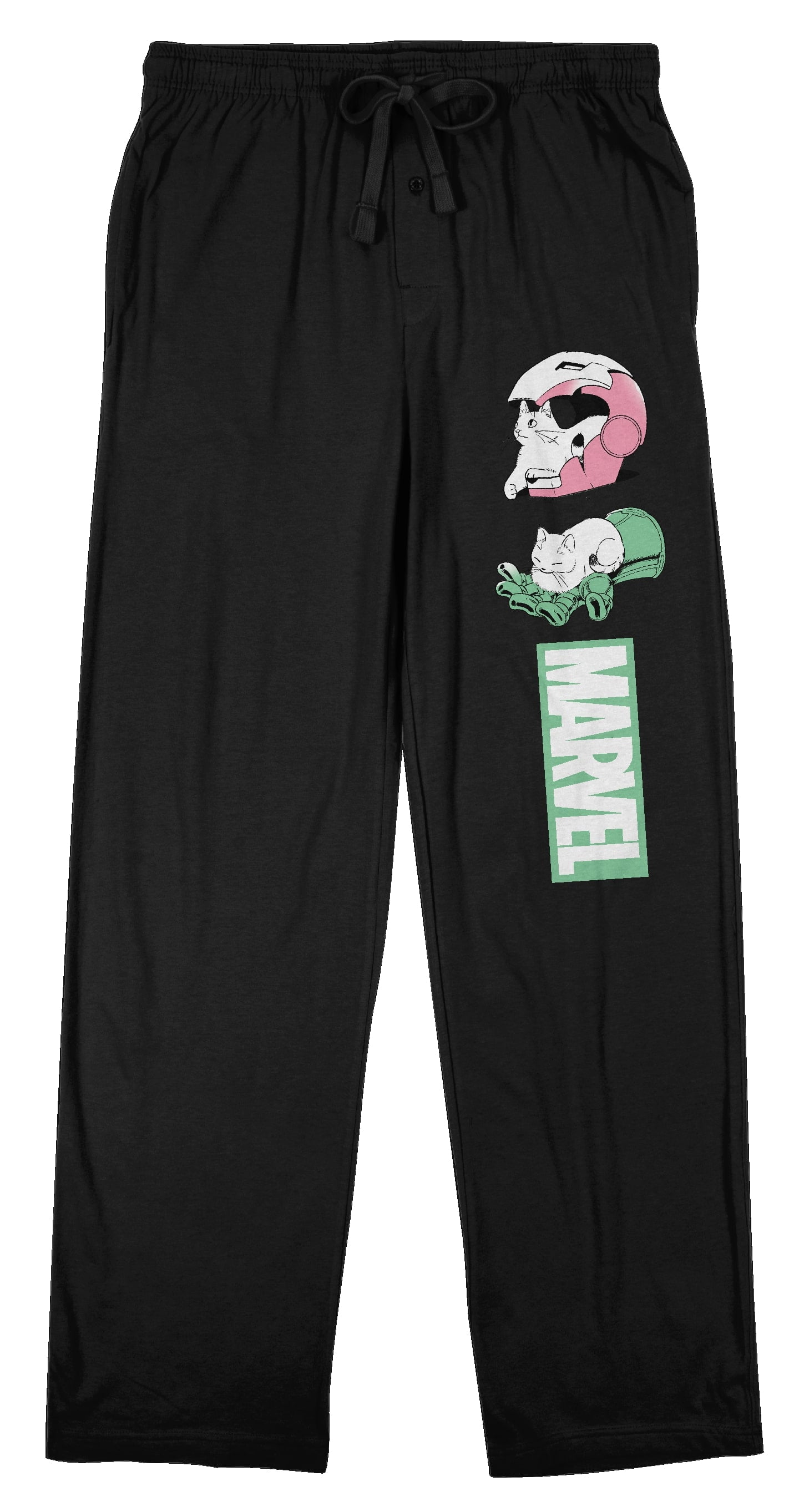 Marvel Comics Manga Cat Icons Men's Black Sleep Pajama Pants-XL ...