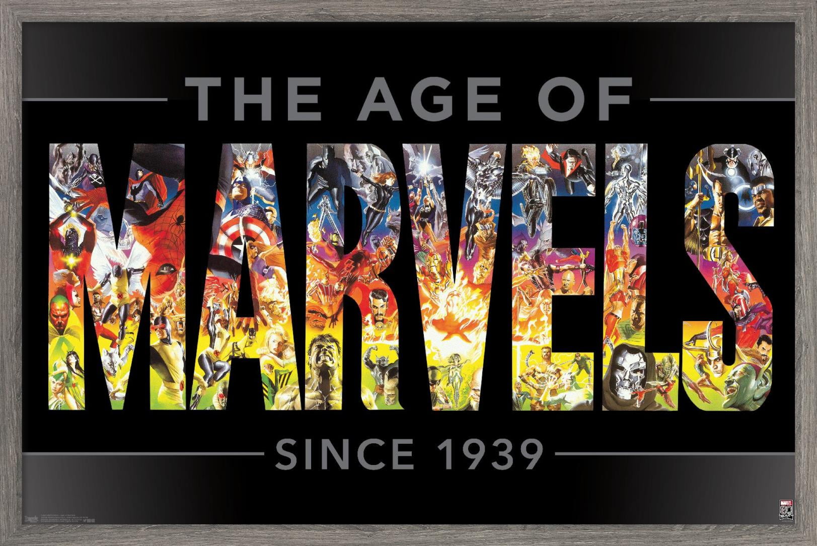 Marvel Comics - Marvel 80th Anniversary - Age of Marvels Wall Poster ...
