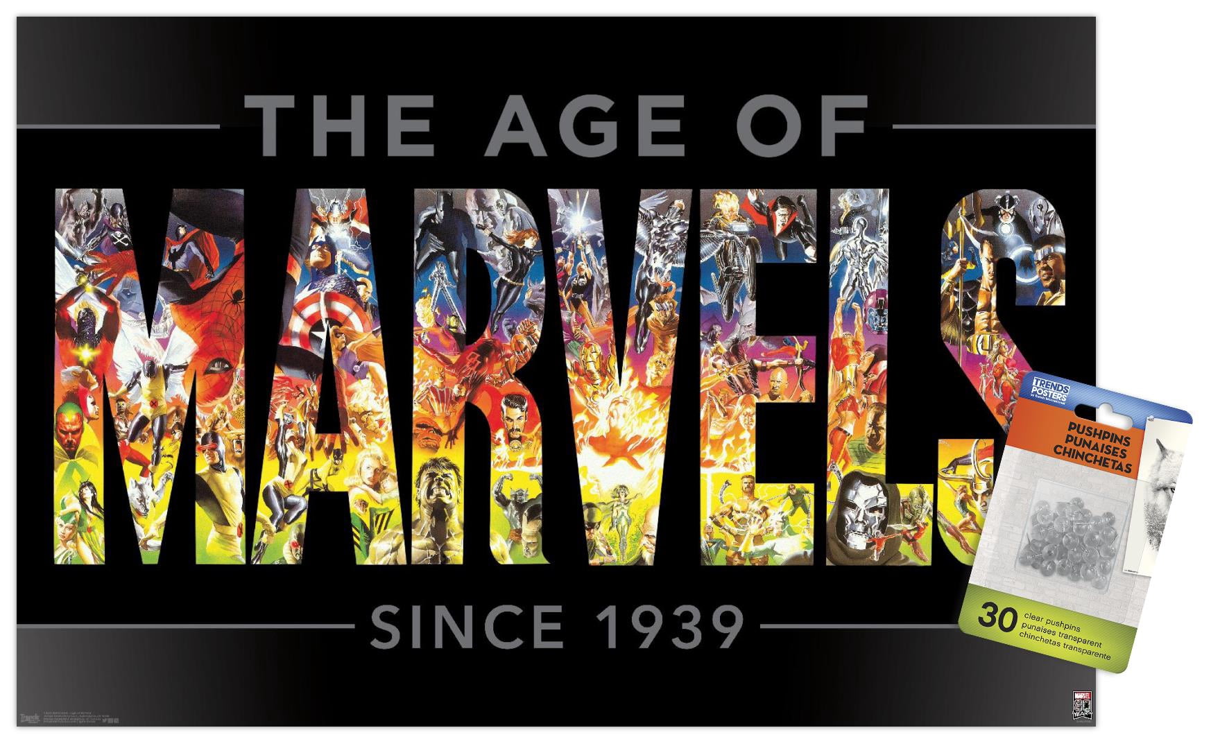 Marvel Comics - Marvel 80th Anniversary - Age of Marvels Wall Poster ...
