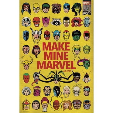 Marvel Comics - High-Quality, Multicolor The Marvel Lineup Wall Poster ...