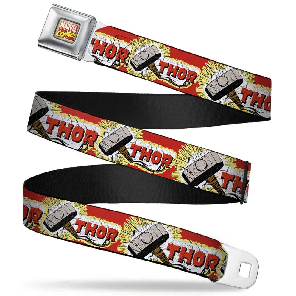 MARVEL COMICS Marvel Comics Logo Full Color Seatbelt Belt - WTH005 ...
