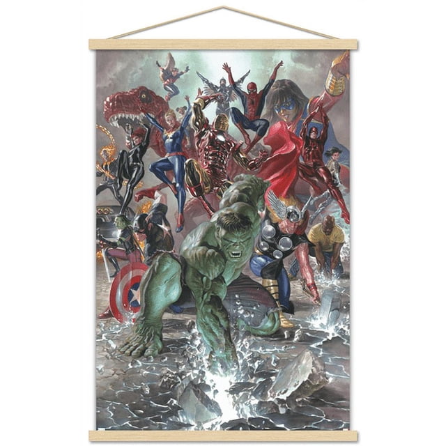 Marvel Comics - Marvel Legacy #1 Wall Poster with Wooden Magnetic Frame ...