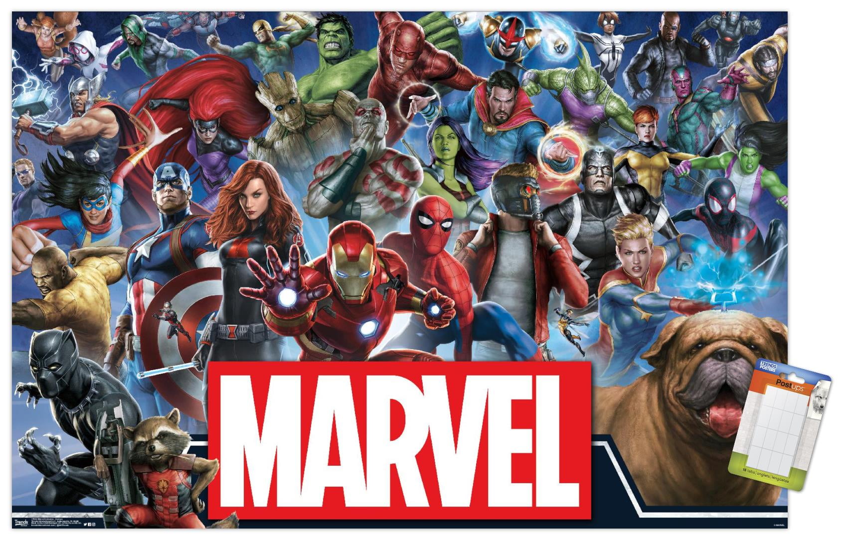 Marvel Comics - Marvel Universe - Heroes Wall Poster, 14.725" x 22.375 ...