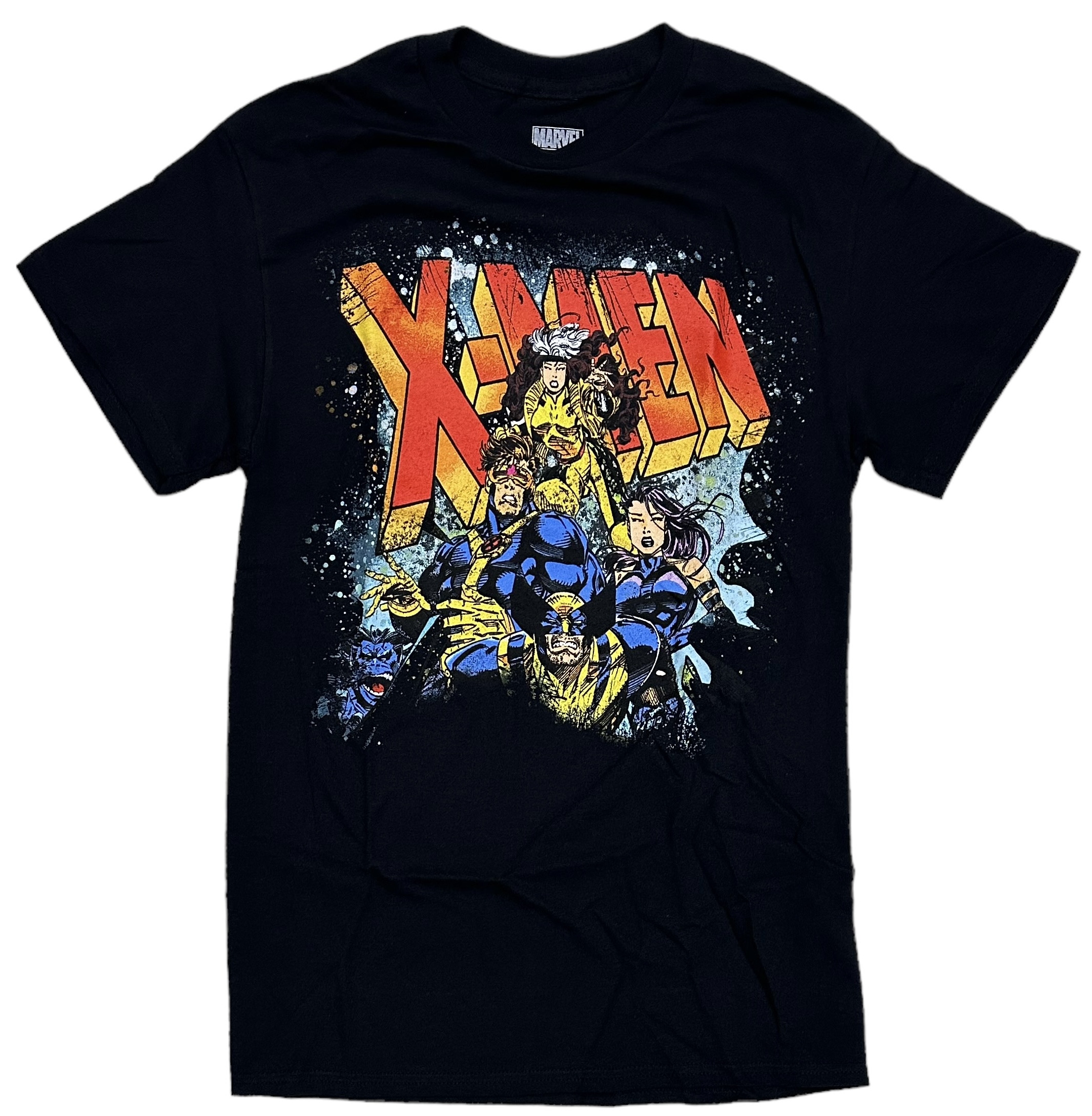 Marvel Comics Men's Official Merchandise X-Men Group Characters Black ...