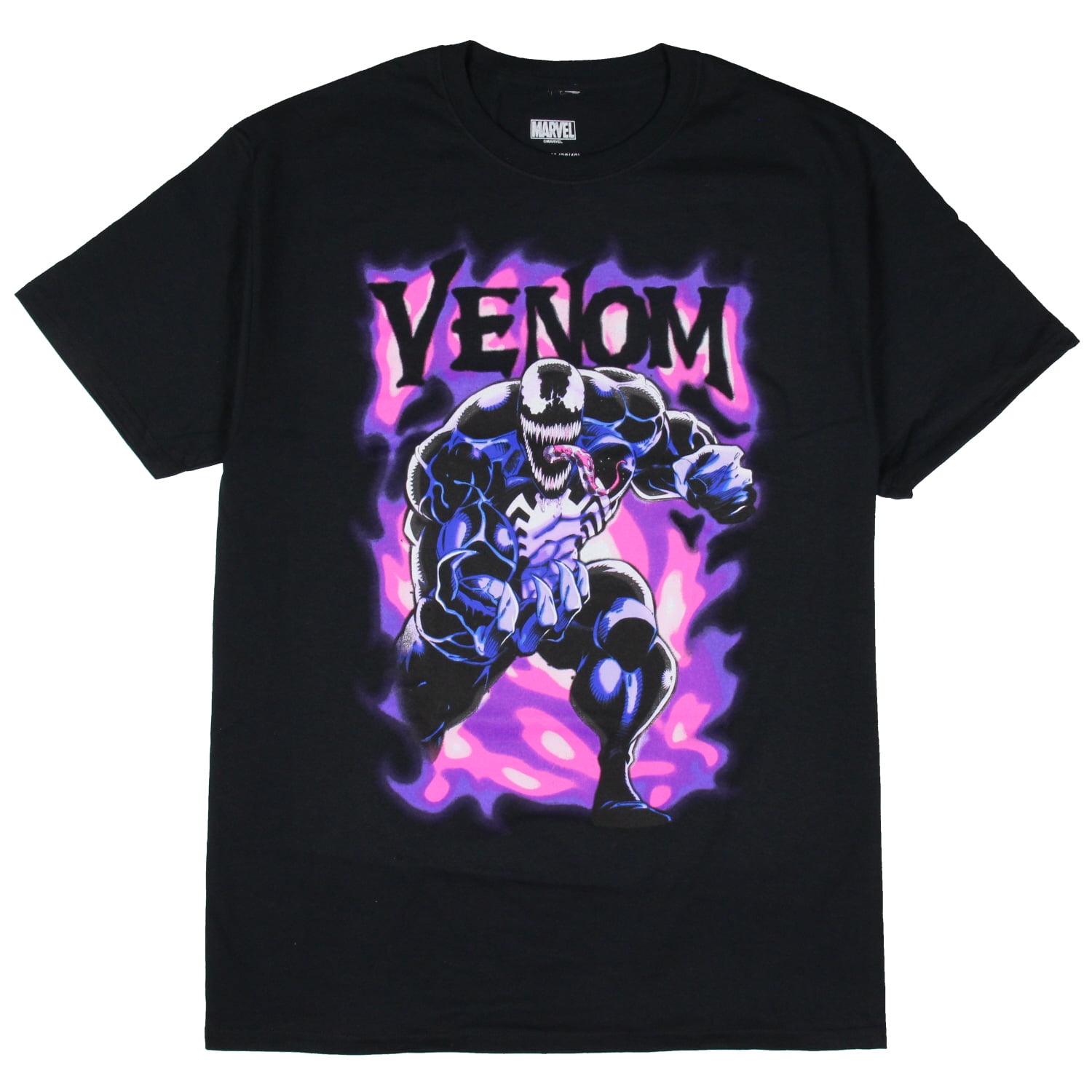 Marvel Comics Men's Spider-Man Venom Purple Smoke Character Adult T ...