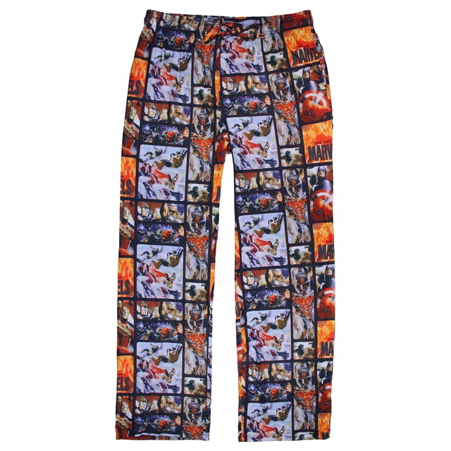 Marvel Comics Men's The Age Of Marvel Superhero Pajama Pants (L ...
