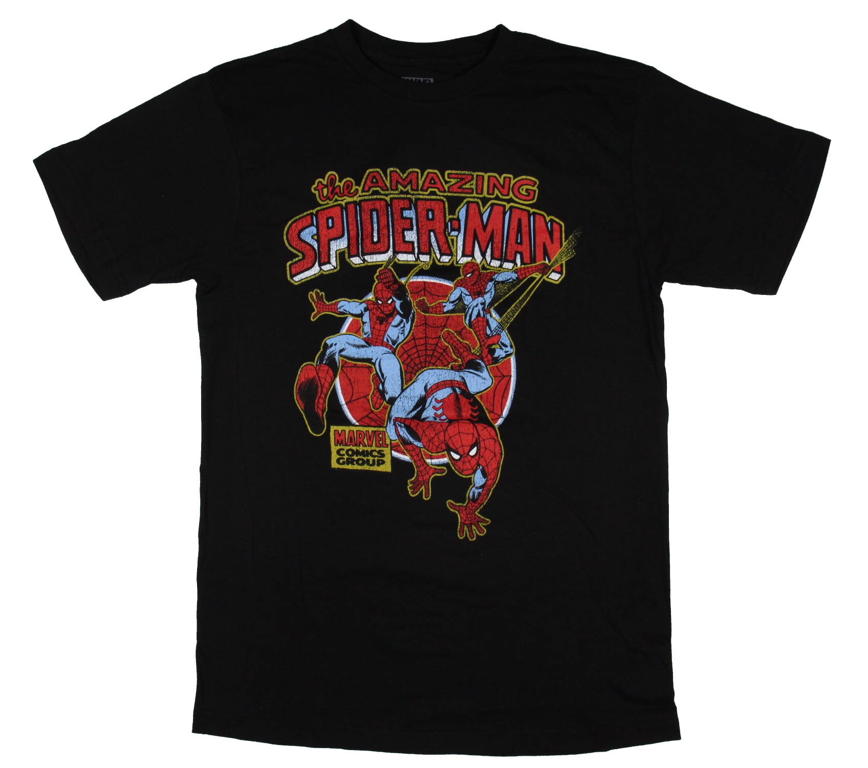Marvel Comics Men's The Amazing Spider-Man Crackle Print Design ...