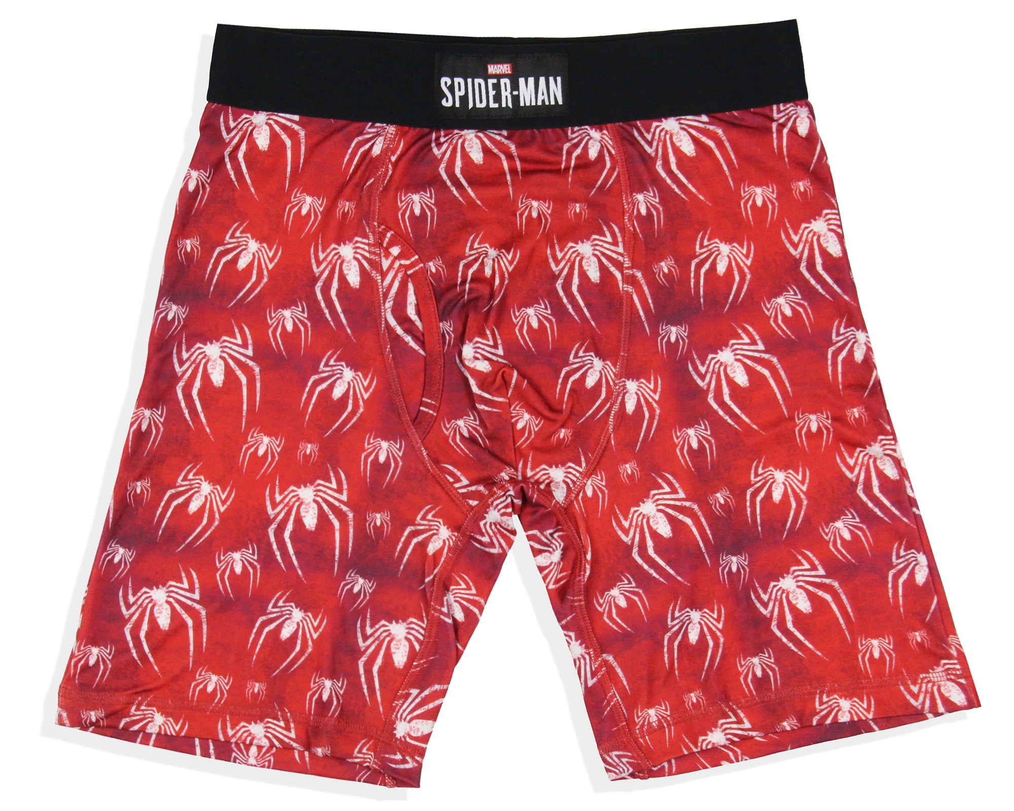 Marvel Comics Mens' Spider-Man Logo Tag-Free Boxers Underwear Boxer ...