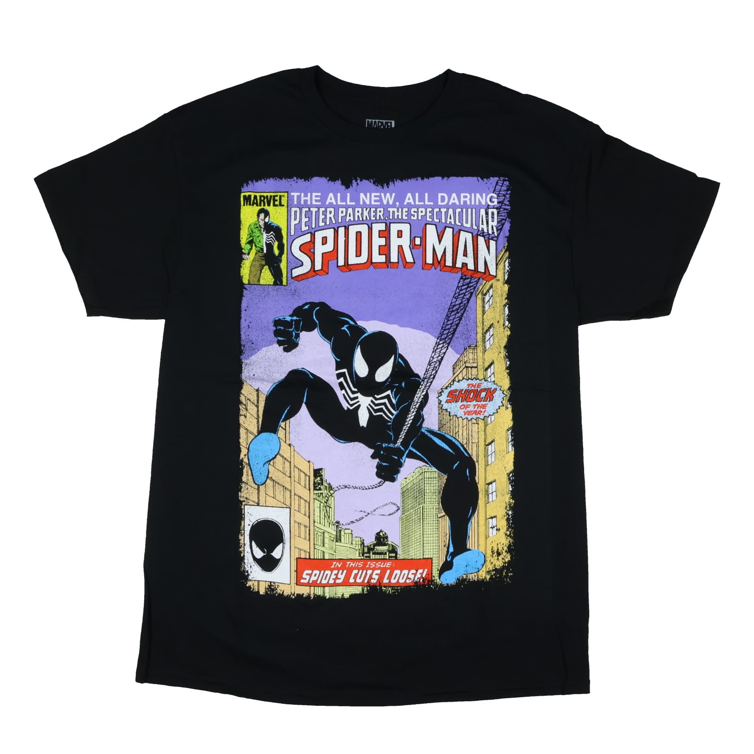 Marvel Comics Mens Spider Man Shirt Issue 107 Original Sin Spidey Cuts ...