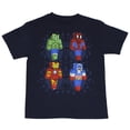 Marvel Comics Mens T-Shirt - Block-Pixel Walking Spidey, Hulk, Iron Man ...