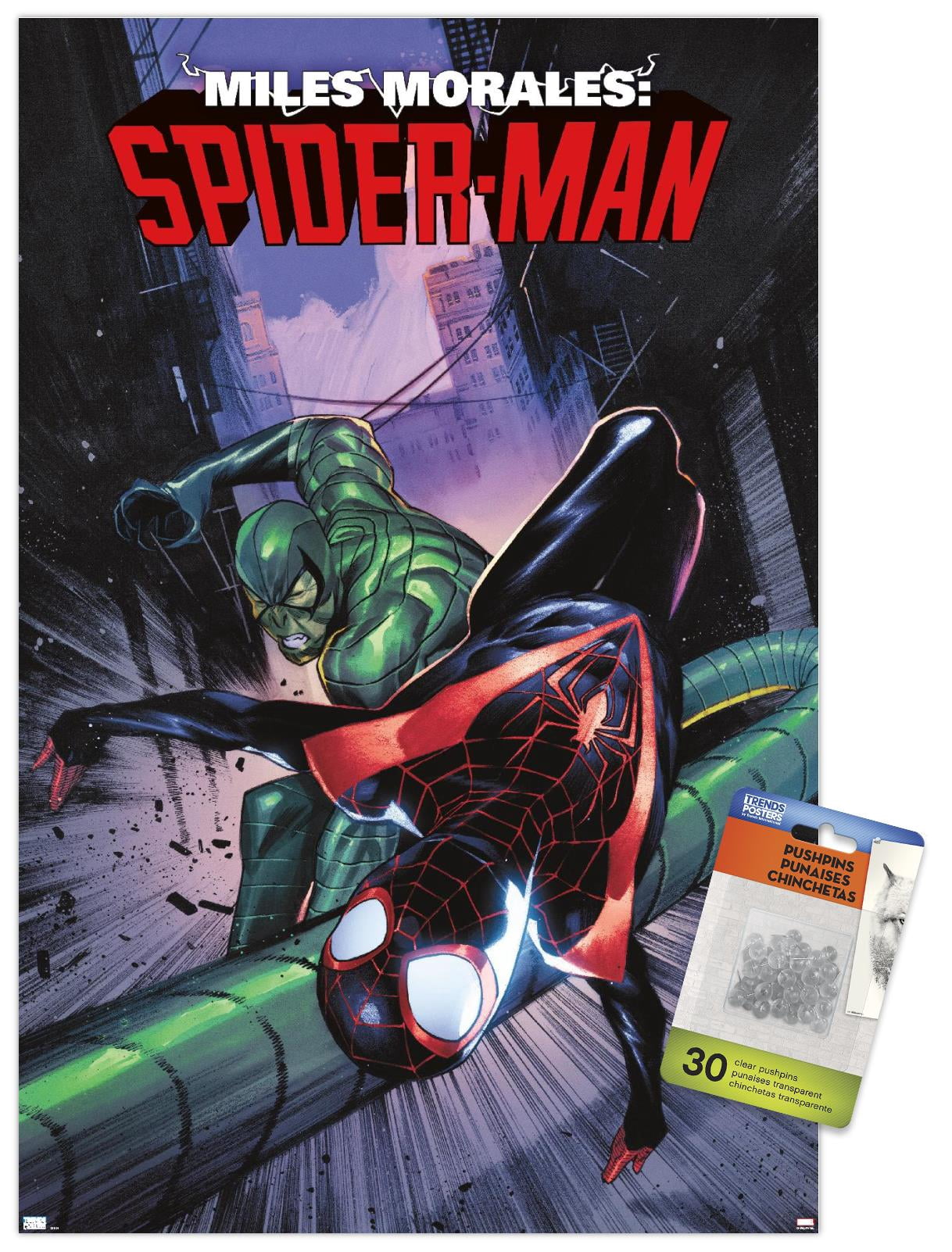Marvel Comics - Miles Morales: Spider-Man #2 Wall Poster with Push Pins ...