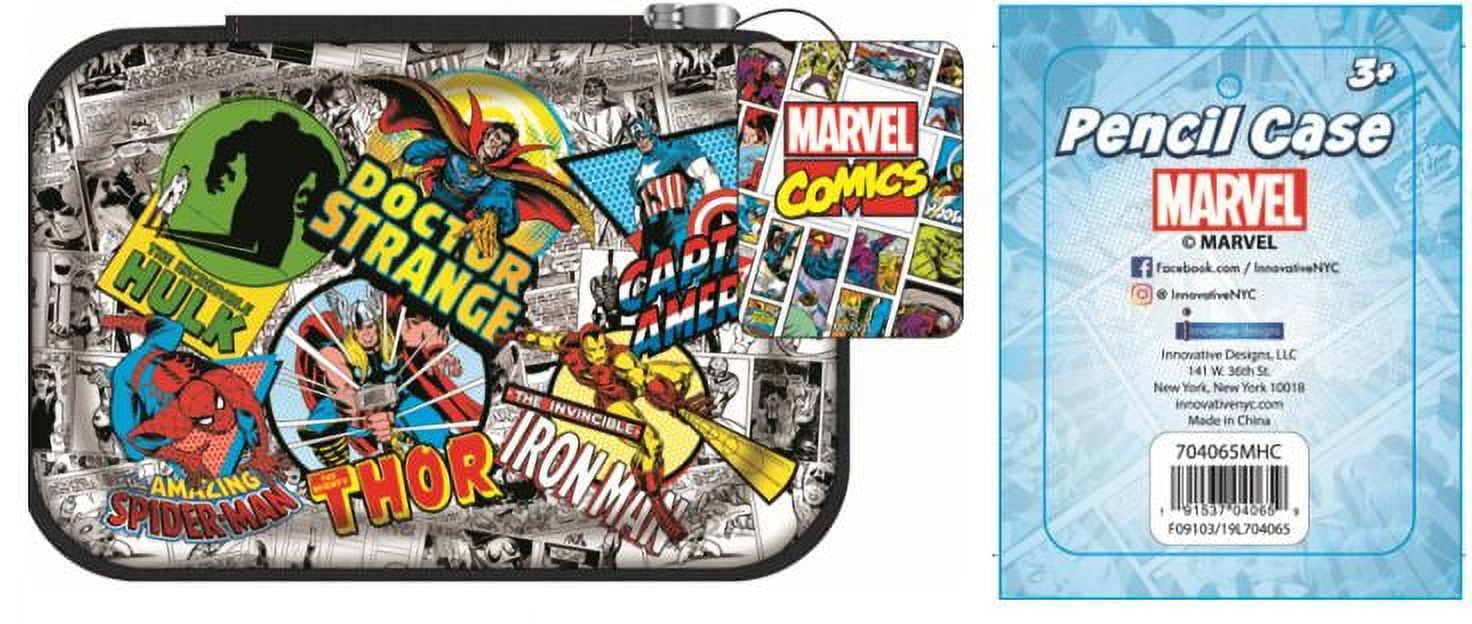 Marvel Comics Molded Pencil Case, Durable Lightweight Hardshell, School ...