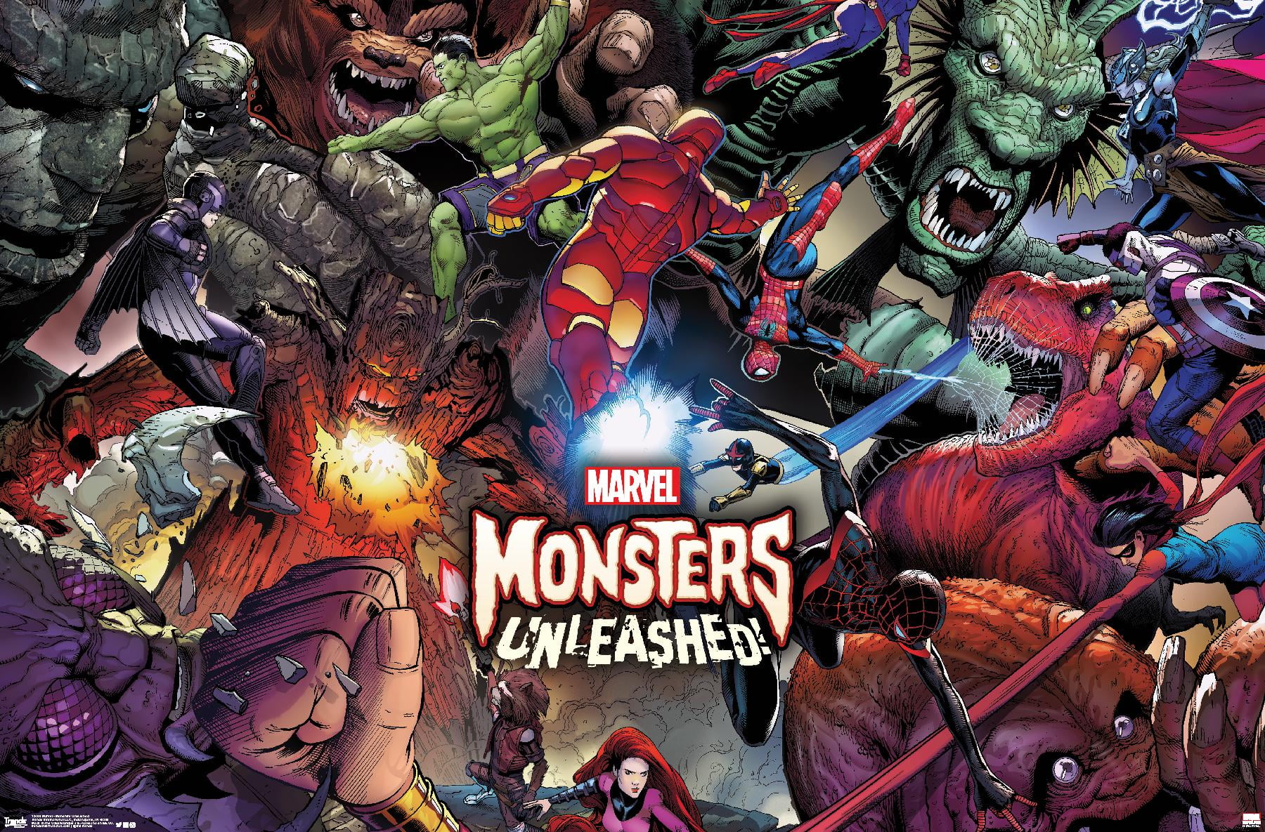 Marvel Comics - Monsters Unleashed Wall Poster, 22.375" x 34" - Walmart.com