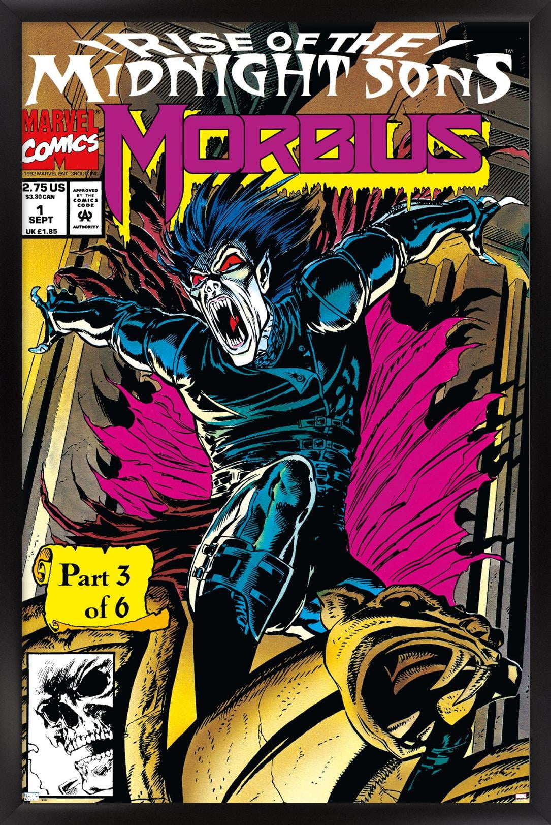 Marvel Comics - Morbius - Morbius #1 Wall Poster, 22.375" x 34", Framed ...