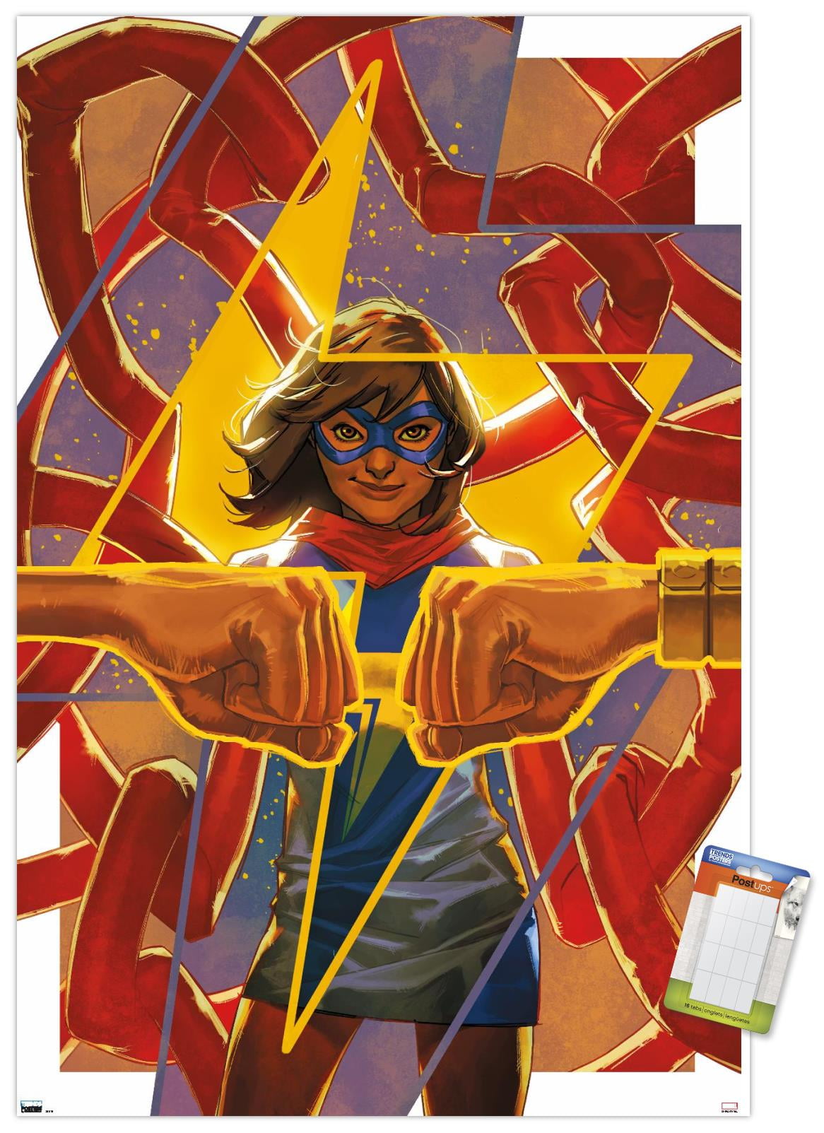 Marvel Comics - Ms. Marvel - Fearless #4 Wall Poster, 14.725" x 22.375 ...